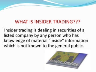Insider trading | PPT