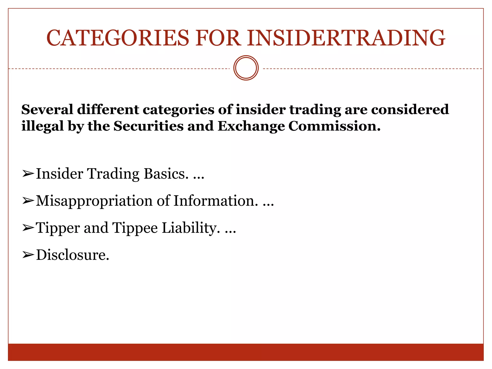 Insider trading | PPTX