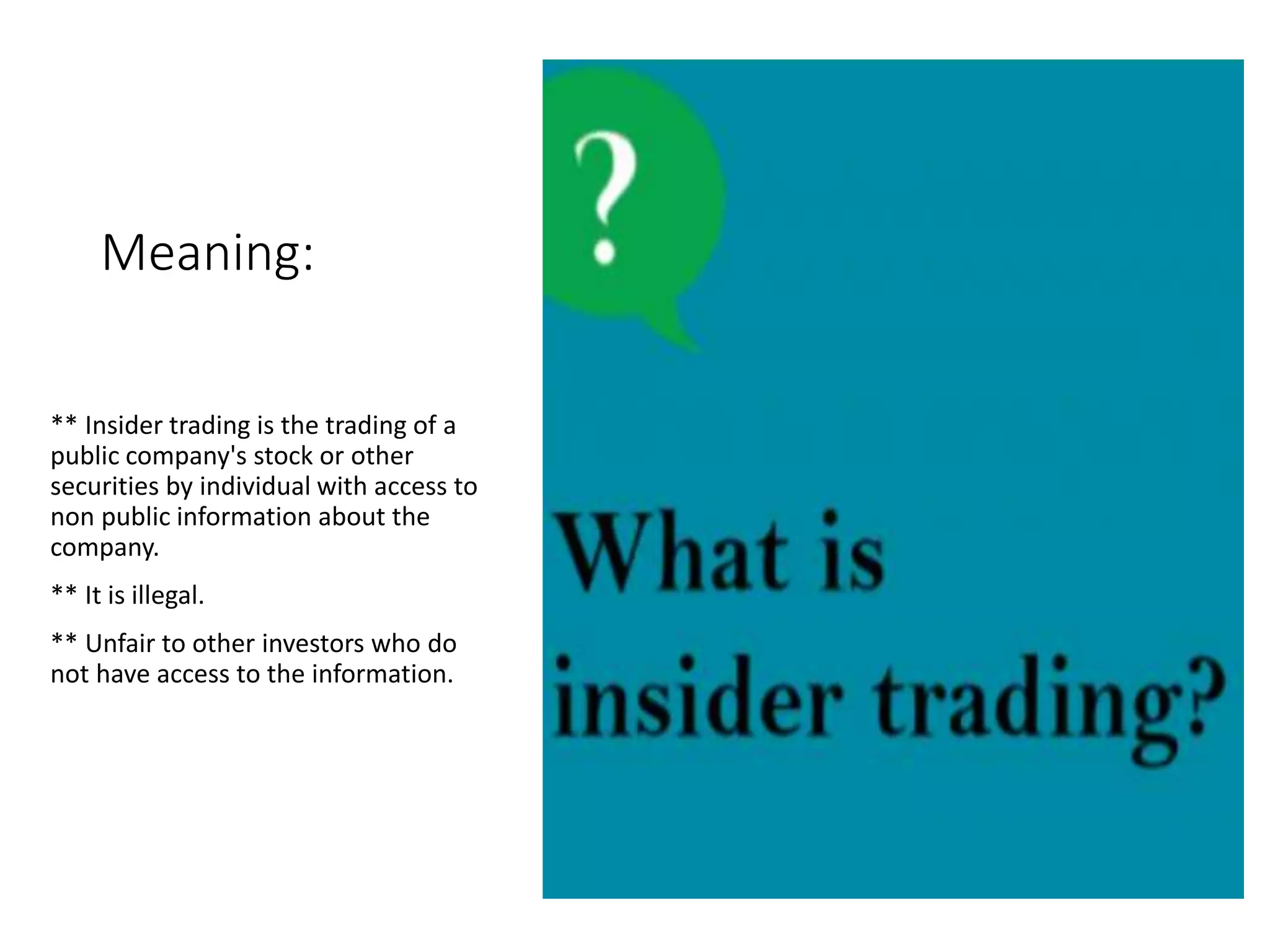 Insider trading | PPT