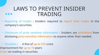 Comprehensive Guide to Insider Trading Laws and Impact | PPTX