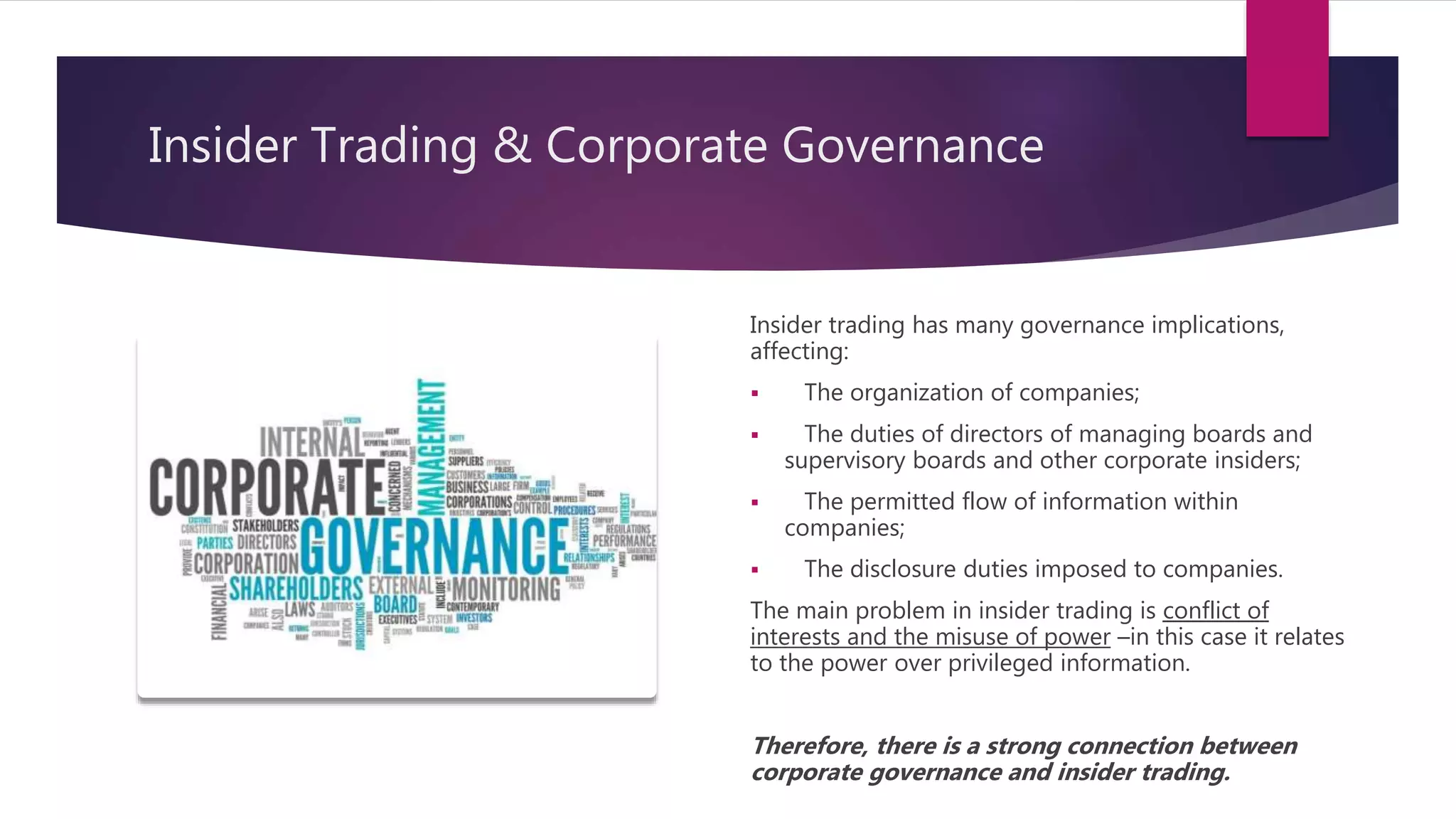 Insider trading complete PPT (SEBI and Case Studies) | PPTX