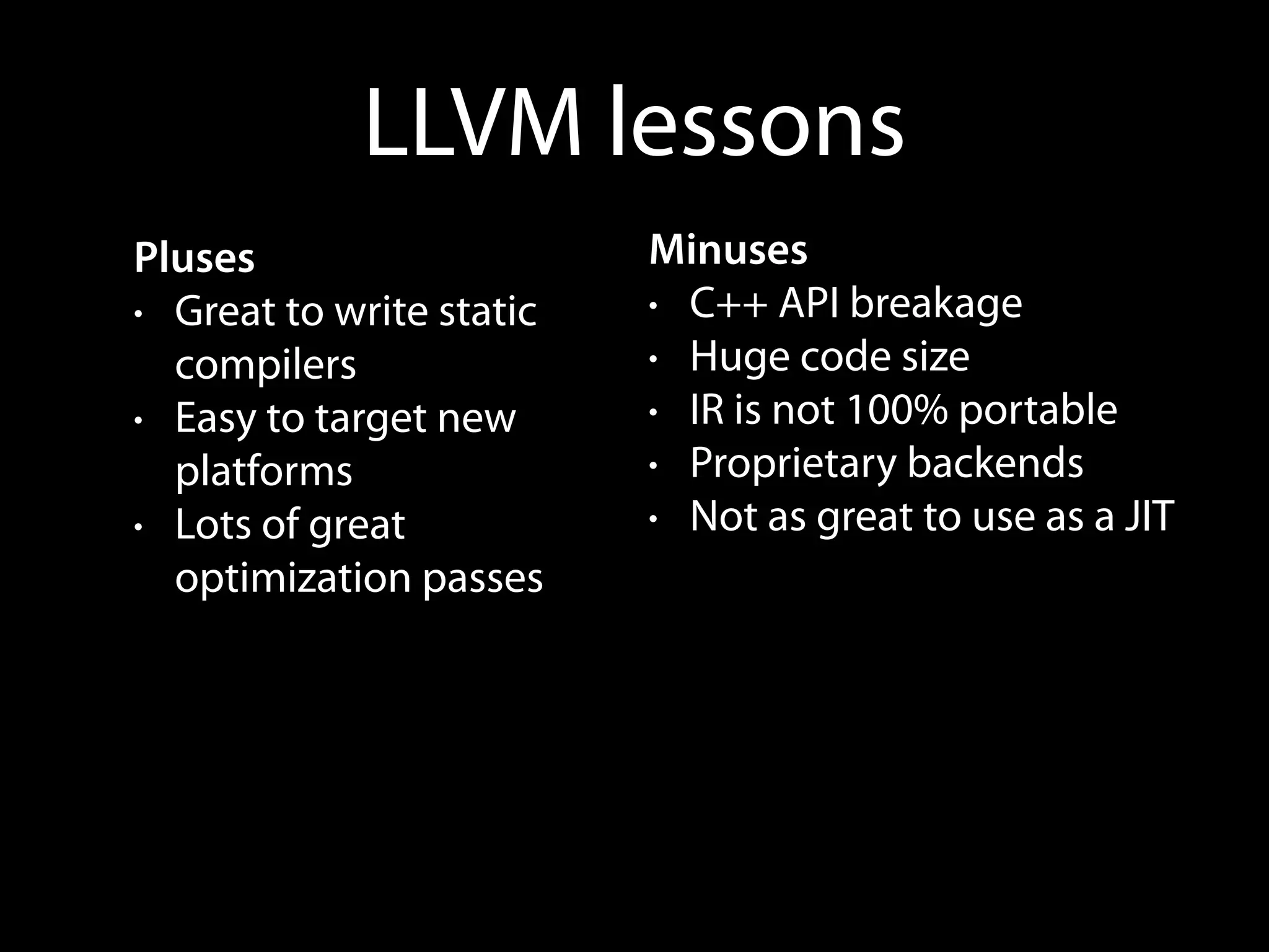 Statically Compiling Ruby with LLVM | PPT