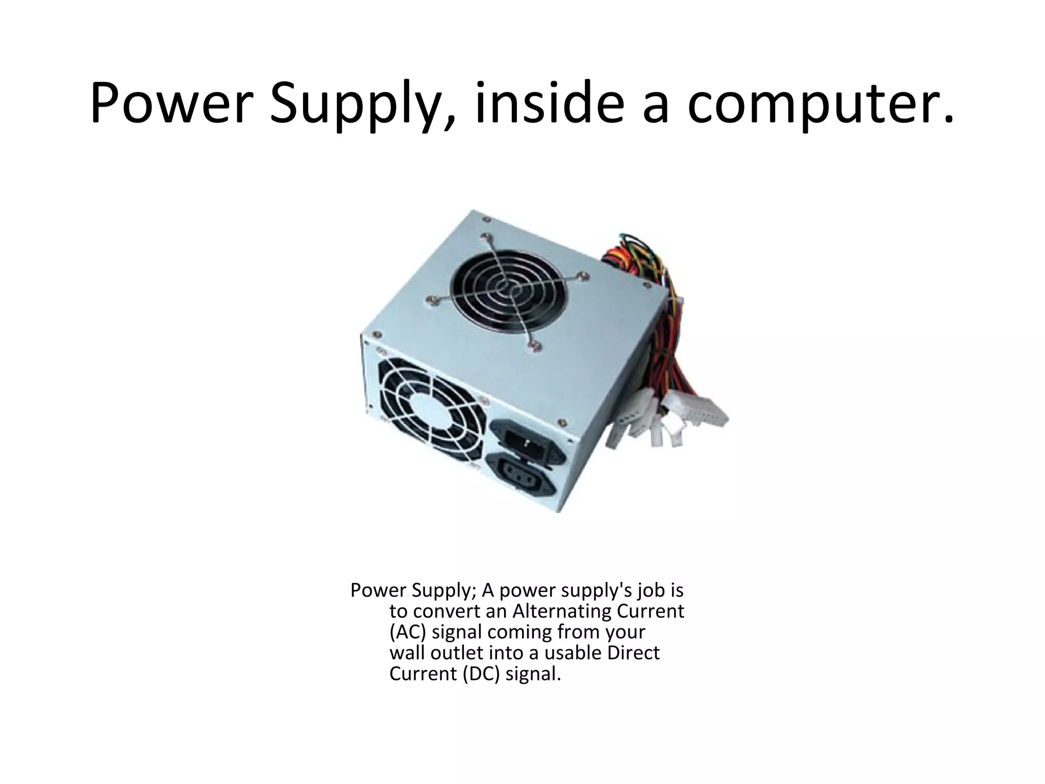 Insides Of A Computer | PPT