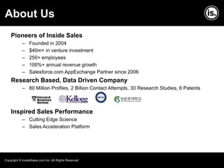 Insidesales.com Overview | PPTX | Email | Internet