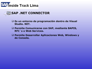 Integracion SAP con Aplicaciones Net | PPT