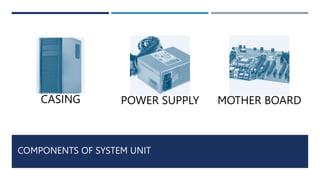 INSIDE SYSTEM UNIT BY ABDUL BASIT MS SE HITEC UNIVERISTY WAH CANTT.pptx