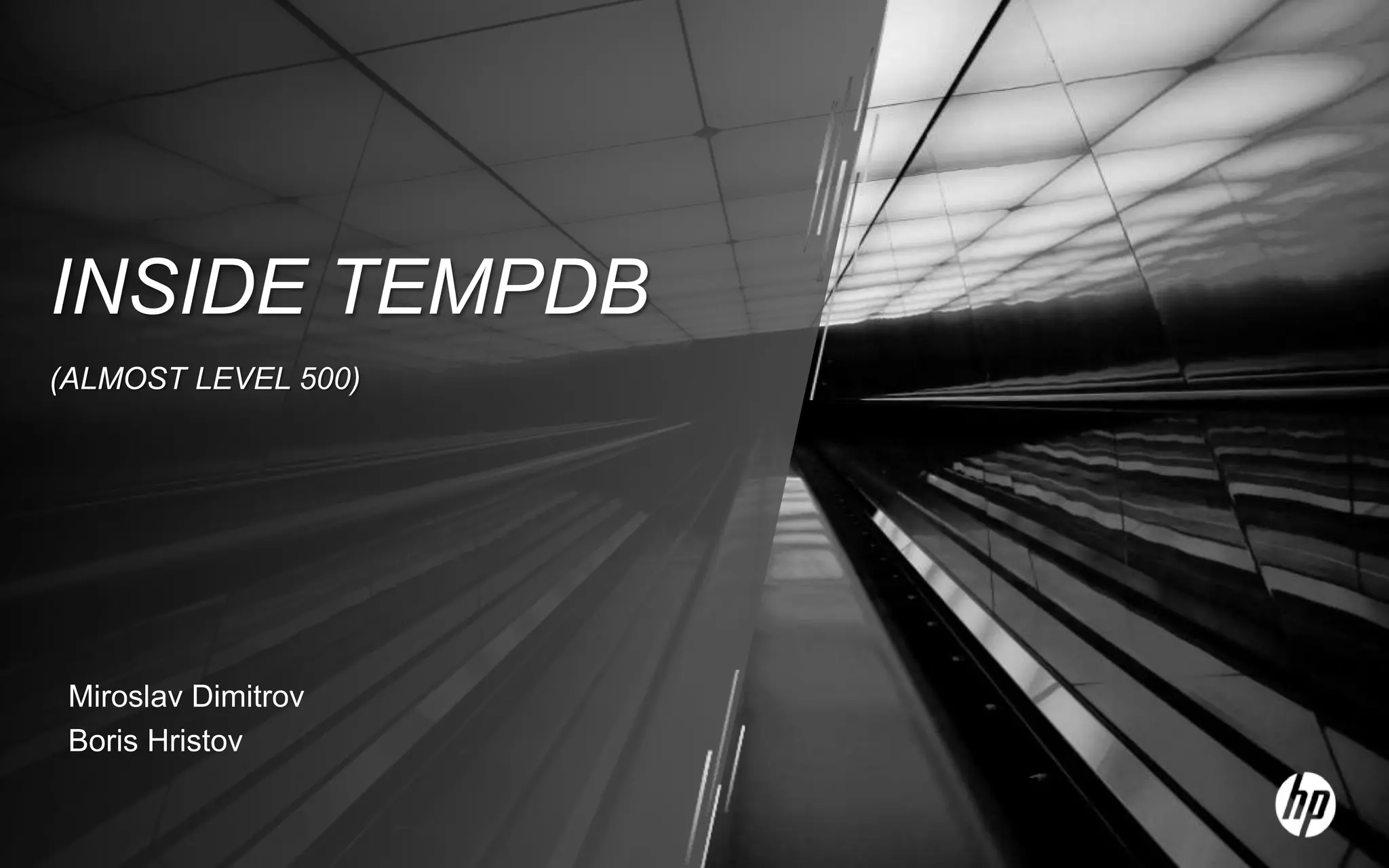 Inside tempdb | PPT