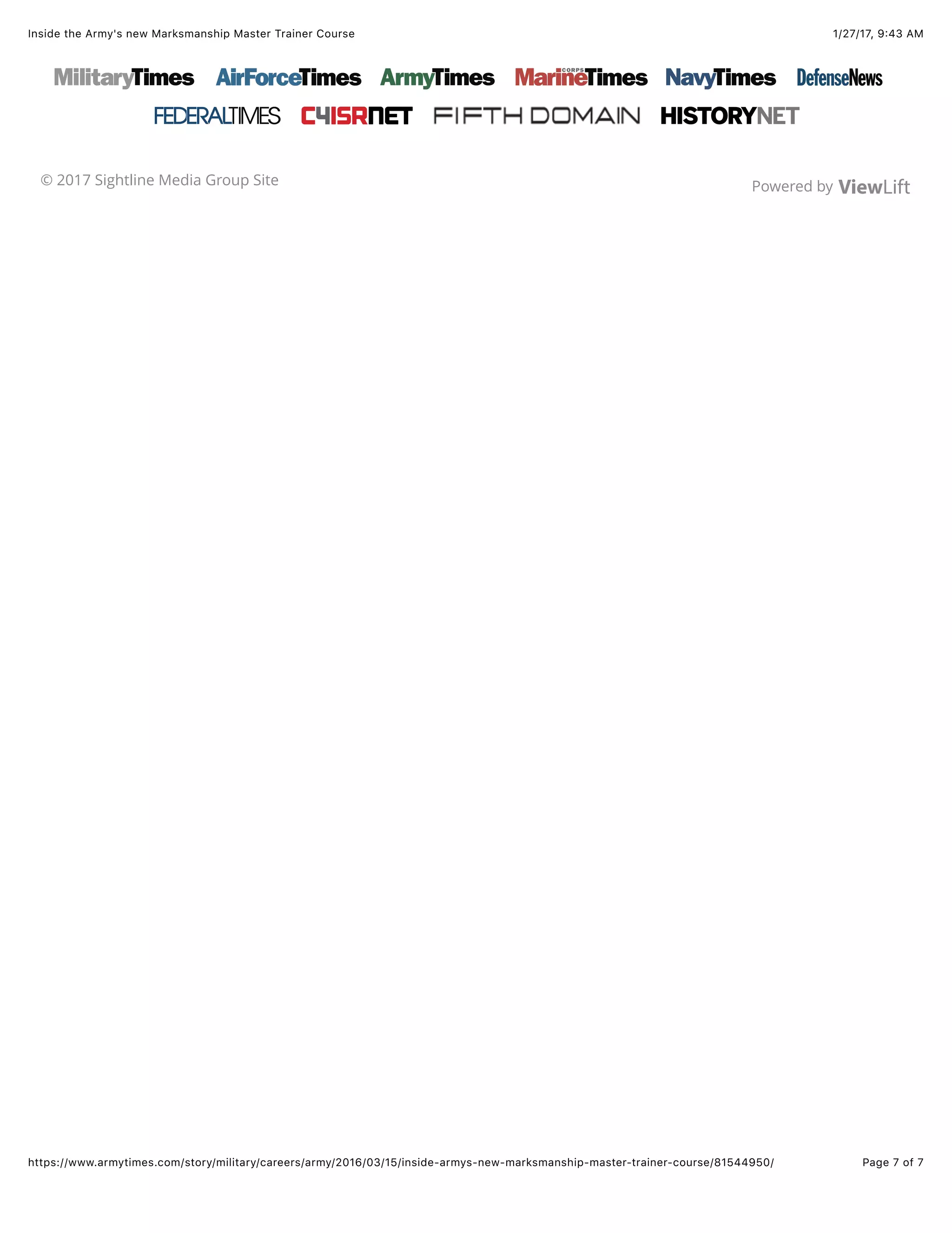 Inside the army's new marksmanship master trainer course | PDF