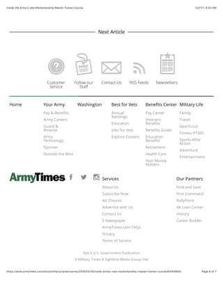 Inside the army's new marksmanship master trainer course | PDF