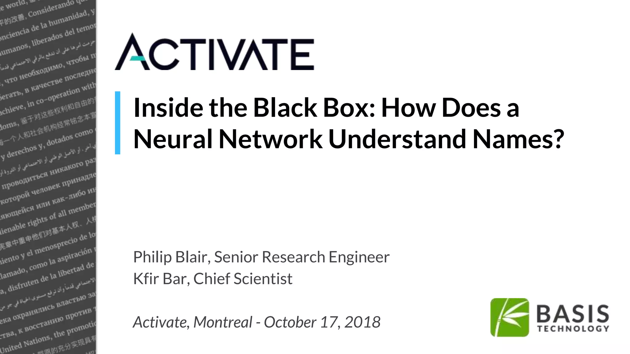 Inside the Black Box: How Does a Neural Network Understand Names ...