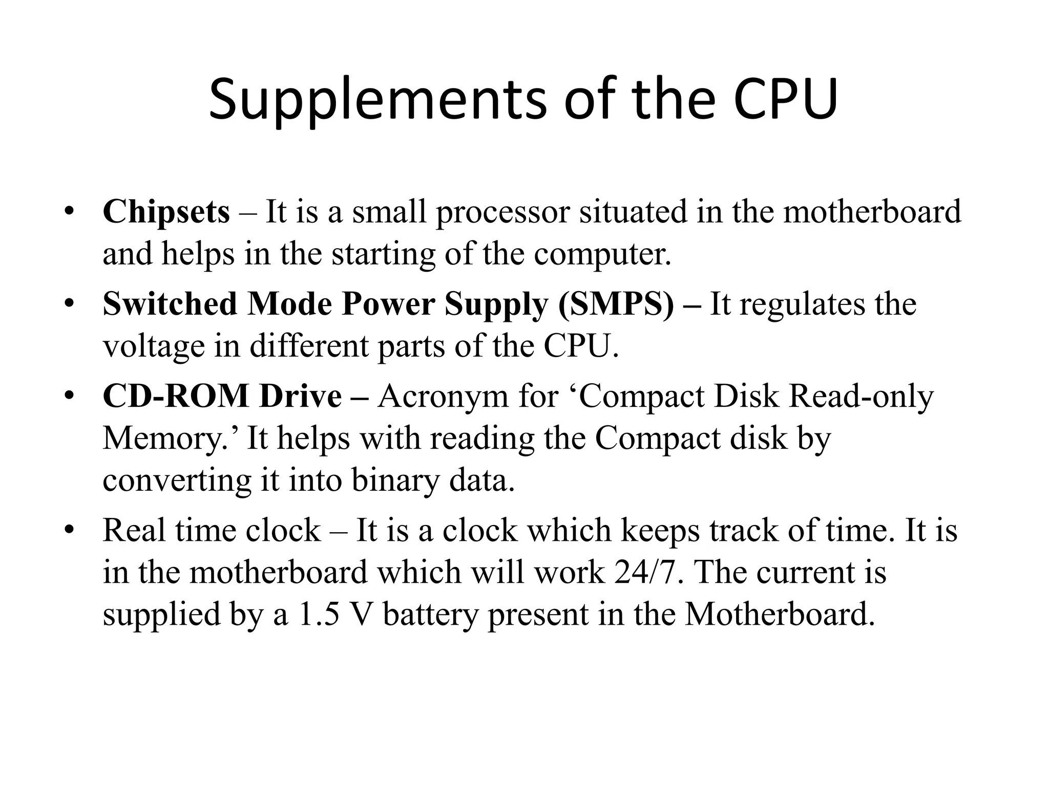 Inside the CPU | PPTX