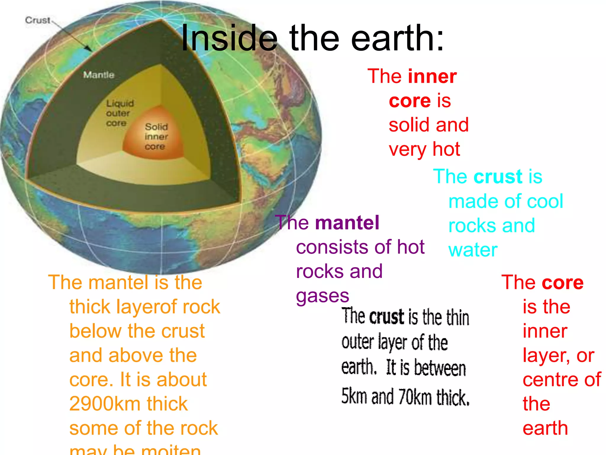 Inside the earth | PPT