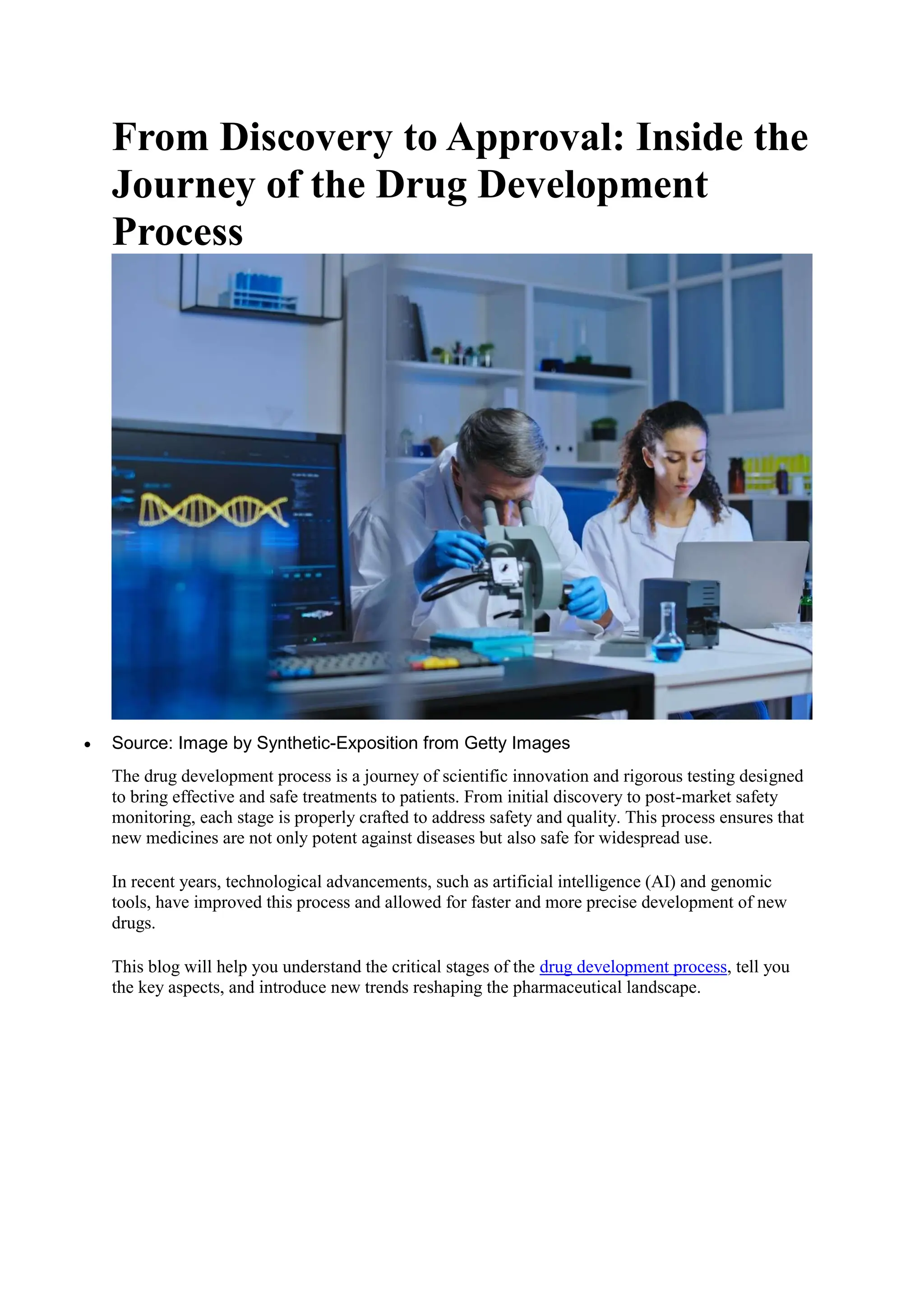 How does the Drug Development Process Works? 5 Stages | The ...