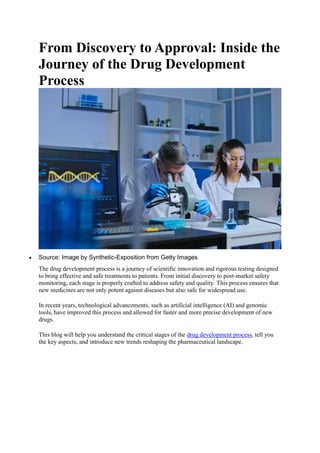 How does the Drug Development Process Works? 5 Stages | The ...
