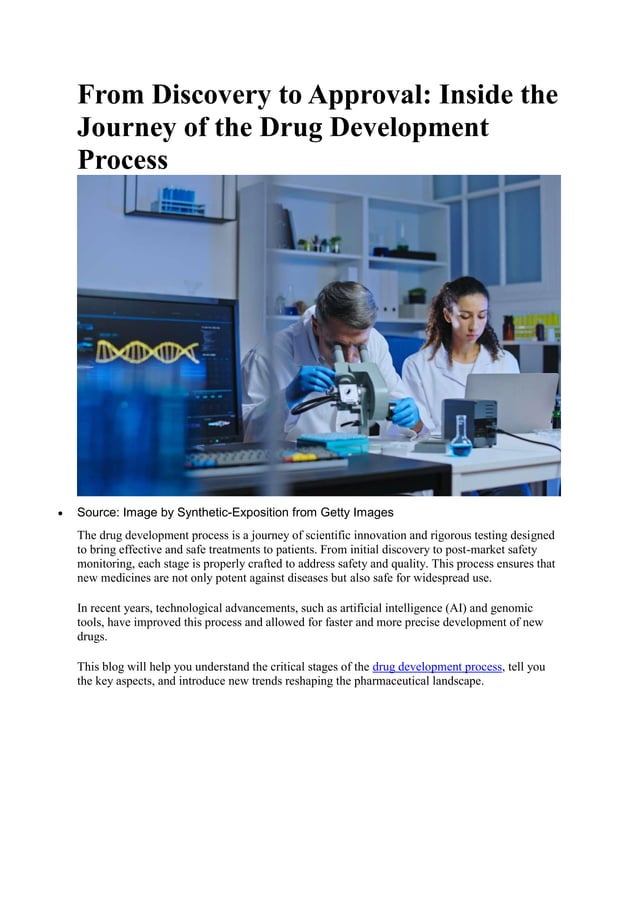 How does the Drug Development Process Works? 5 Stages | The ...