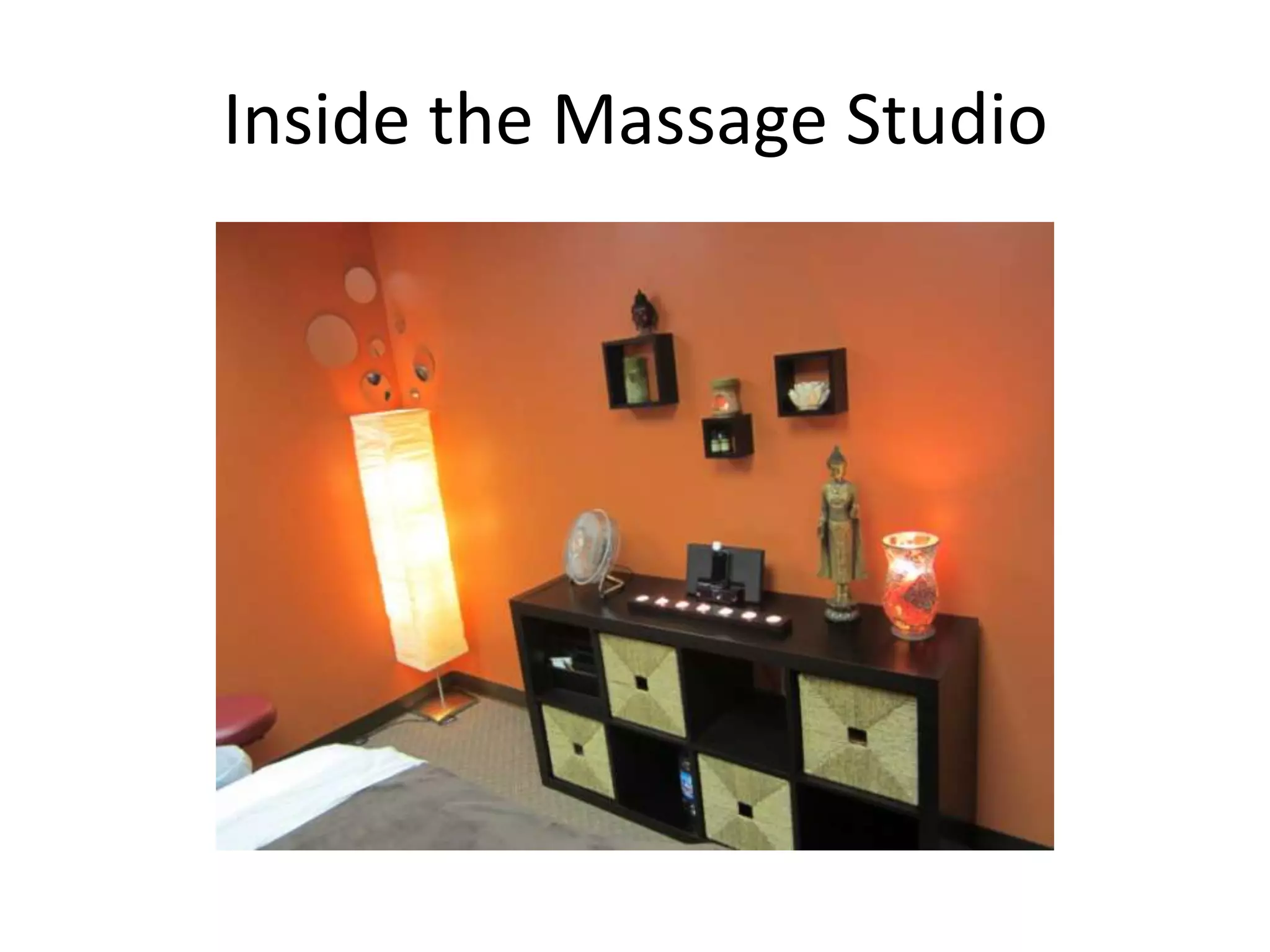 Inside the massage studio slideshow | PPTX