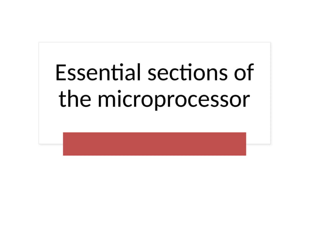 Inside the Microprocessor Exploring Architecture, ALU, Control Unit ...