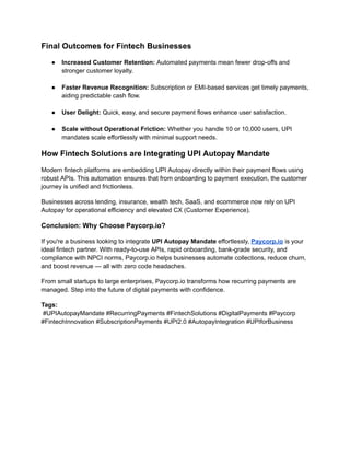 Inside the Tech_ How UPI Autopay Mandate Powers Next-Gen Fintech ...