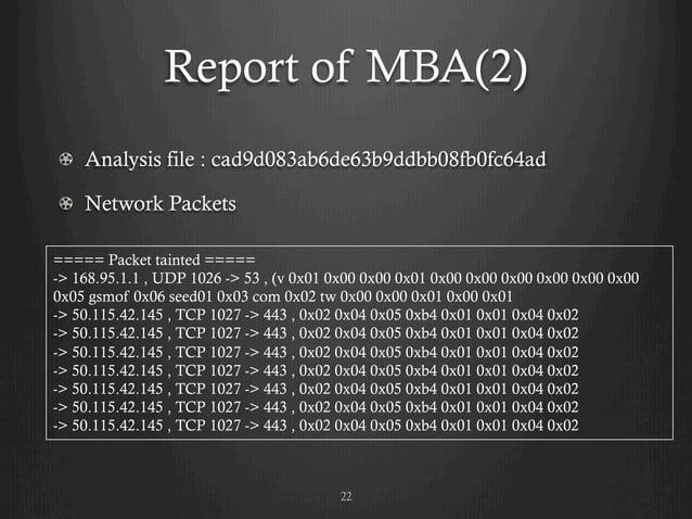 Inside the Matrix,How to Build Transparent Sandbox for Malware Analysis | PPT