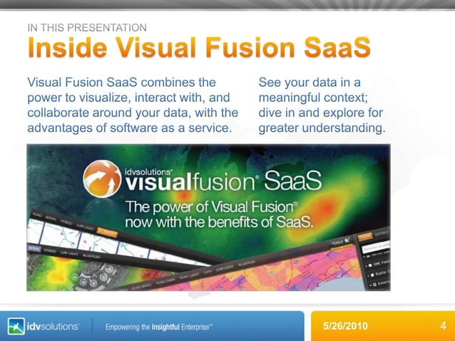 Inside Visual Fusion SaaS | PPT
