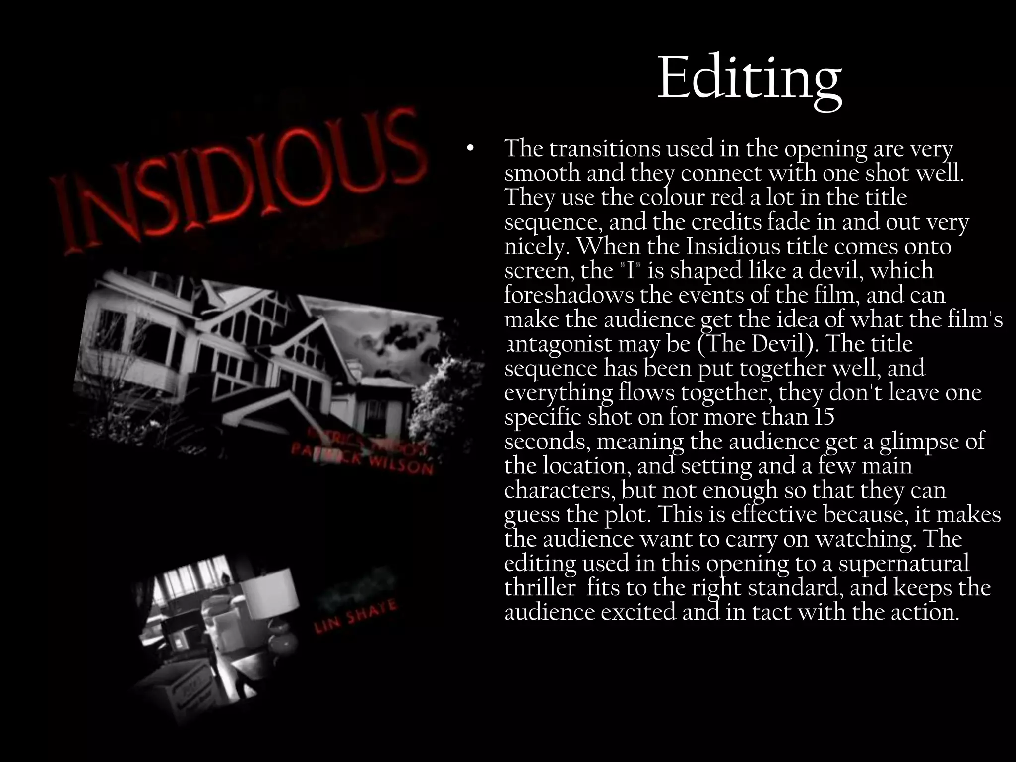 Insidious - Title Sequence | PPTX