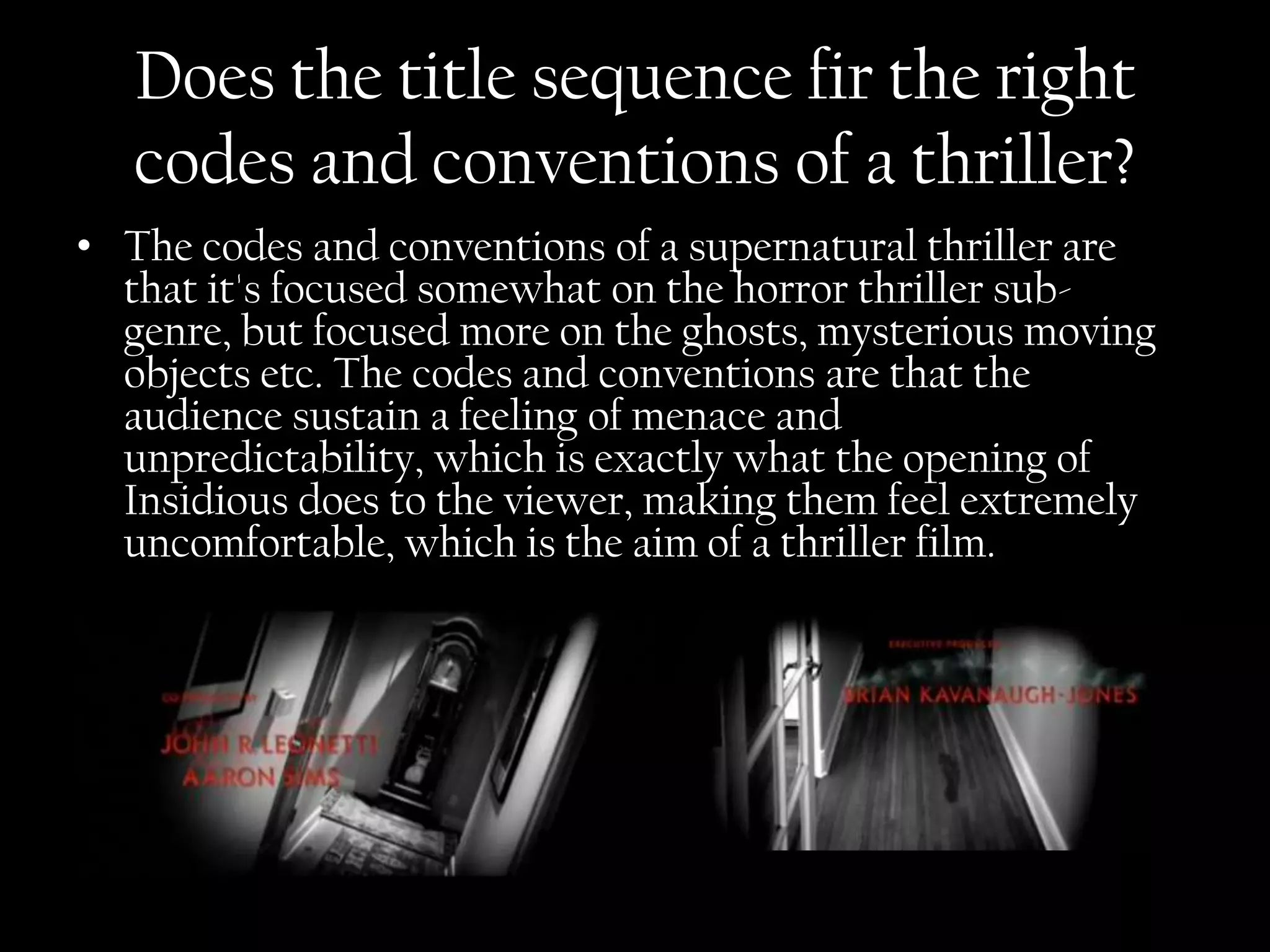 Insidious - Title Sequence | PPTX