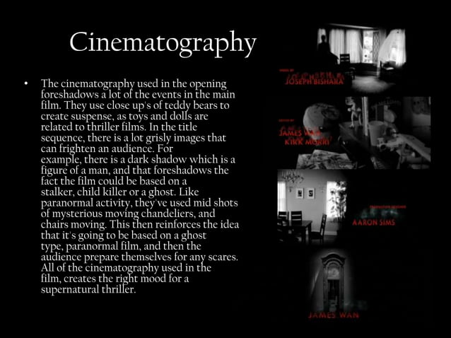 Insidious - Title Sequence | PPTX | Movies | Entertainment