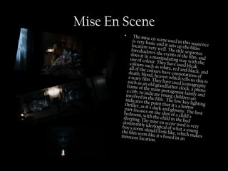 Insidious - Title Sequence | PPTX | Movies | Entertainment