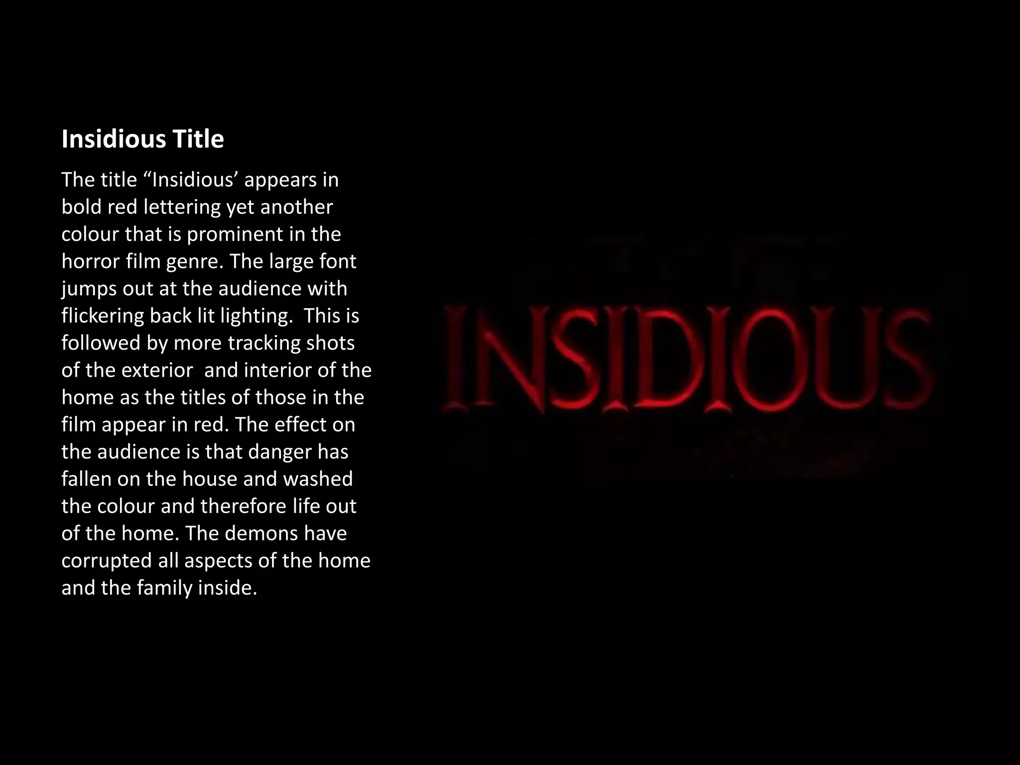 Insidious | PPTX