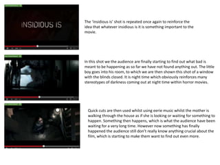 Insidious movie trailer analysis | PPT