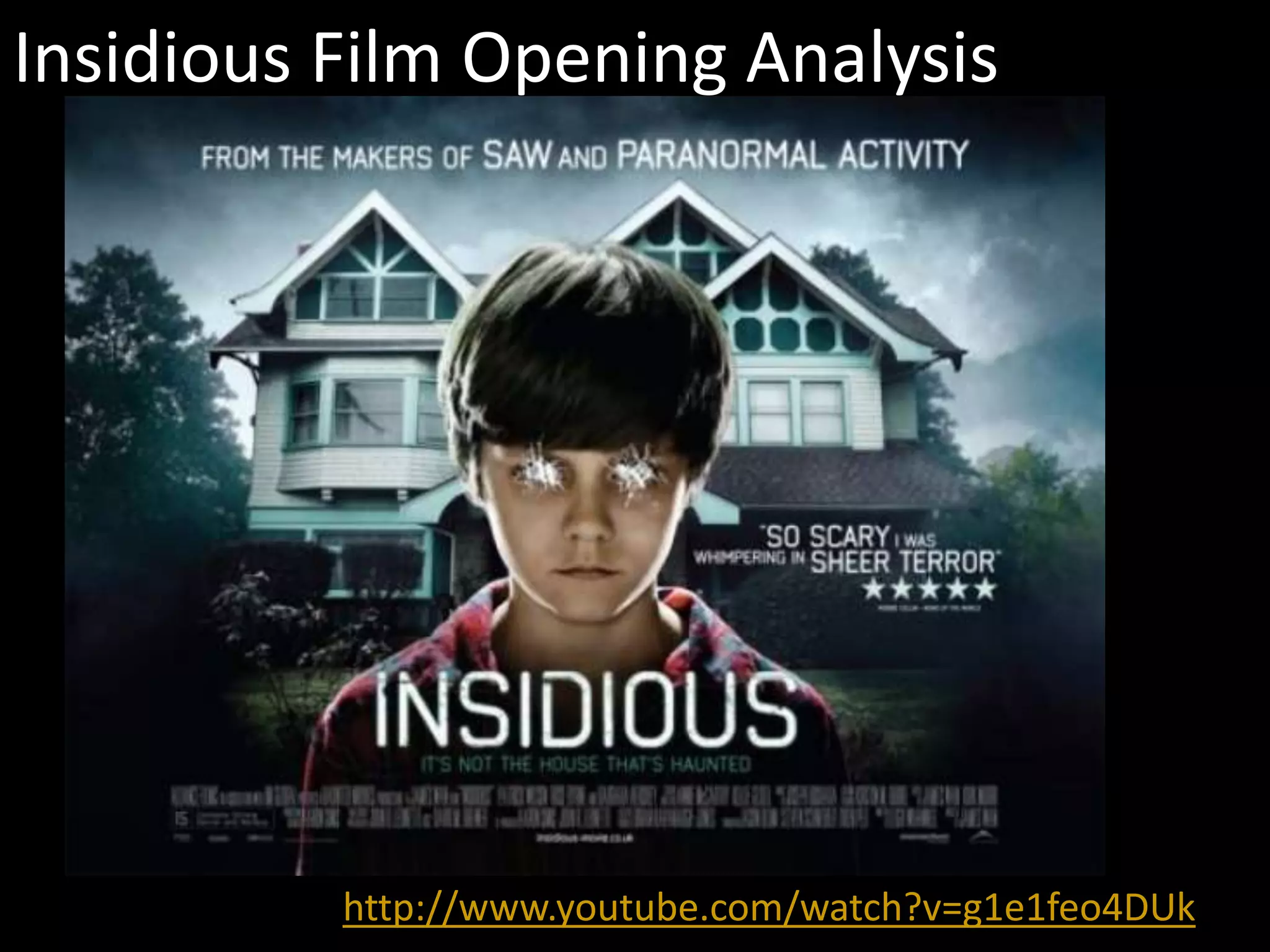 Insidious | PPTX | Horror | Genres