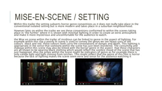 Insidious textual analysis | PPTX | Video Production | Content Production