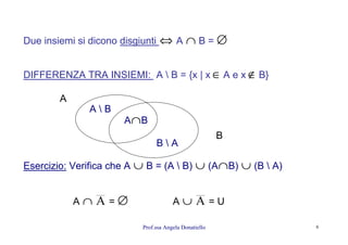 Insiemi e logica | PDF | Chemistry | Science