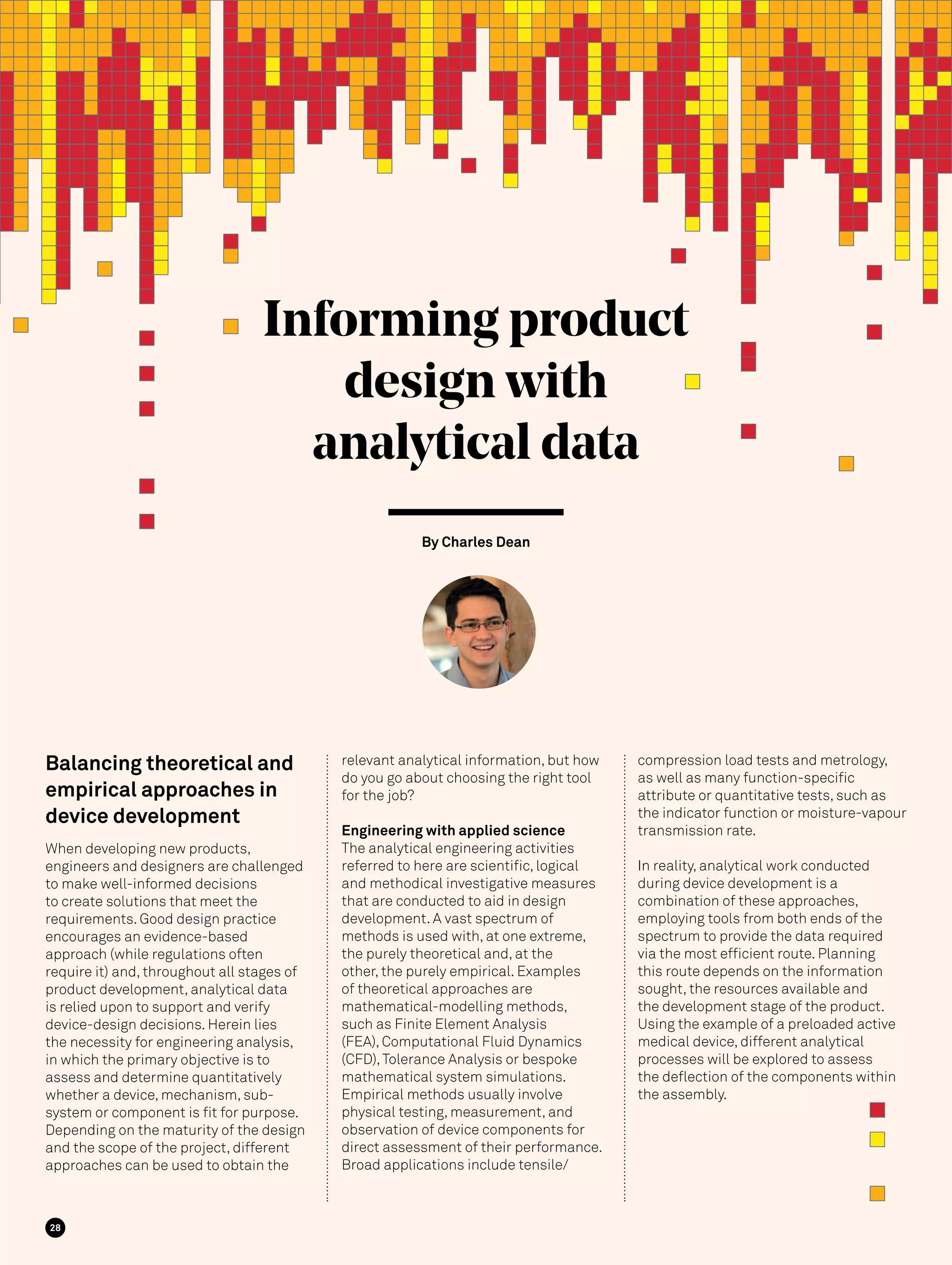 Informing product design with analytical data | PDF