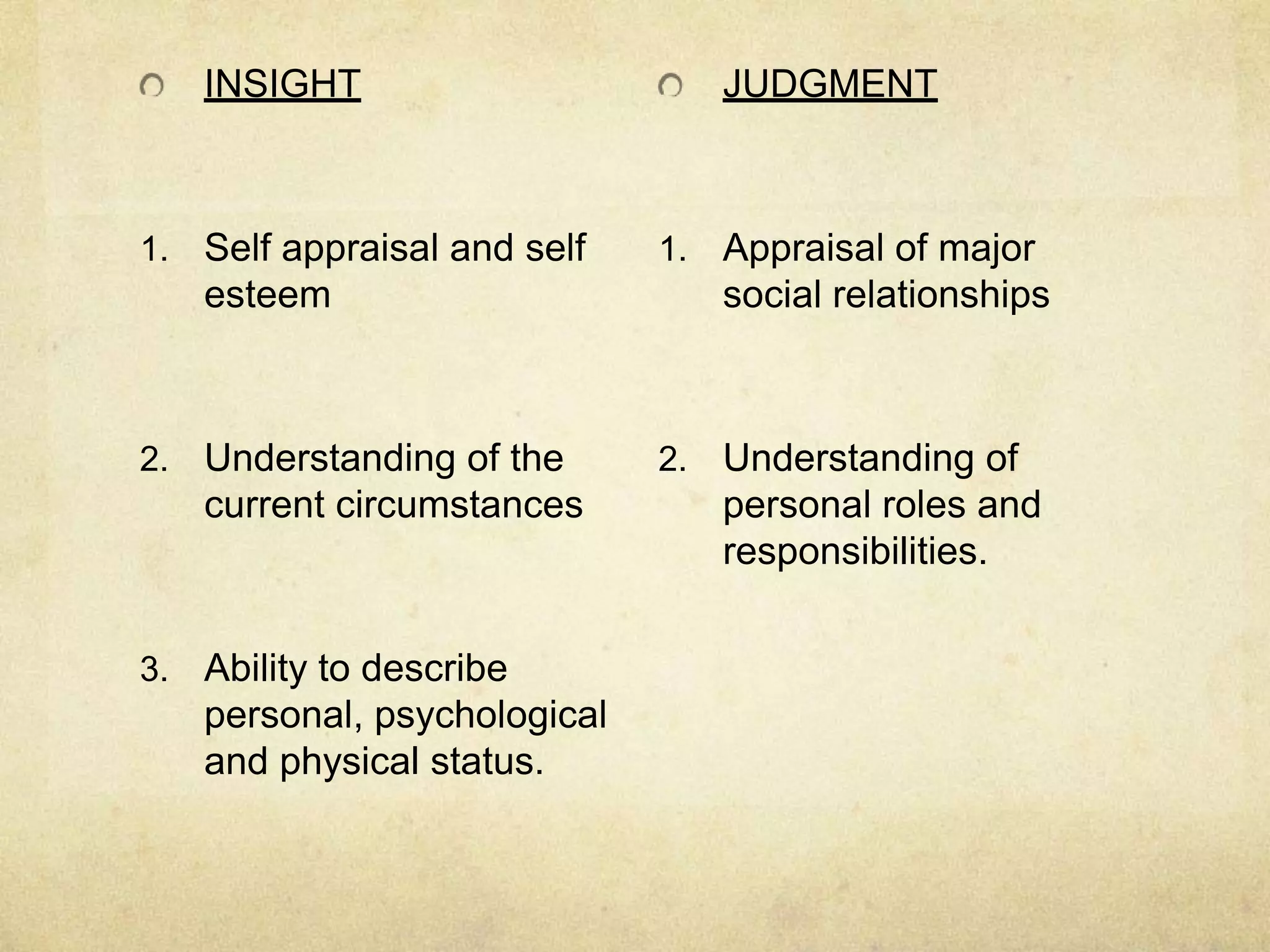 Insight - Psychiatry | PPTX