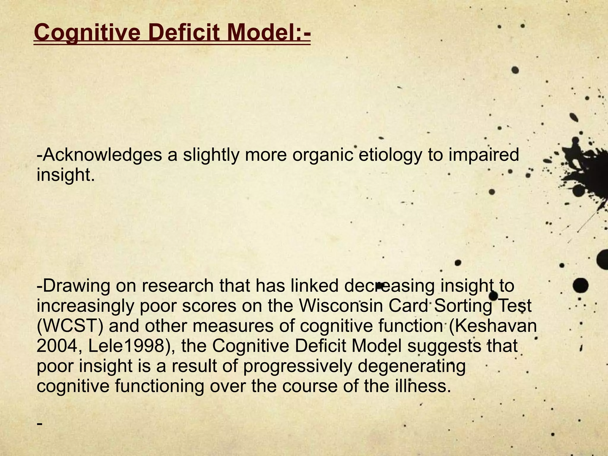 Insight - Psychiatry | PPTX