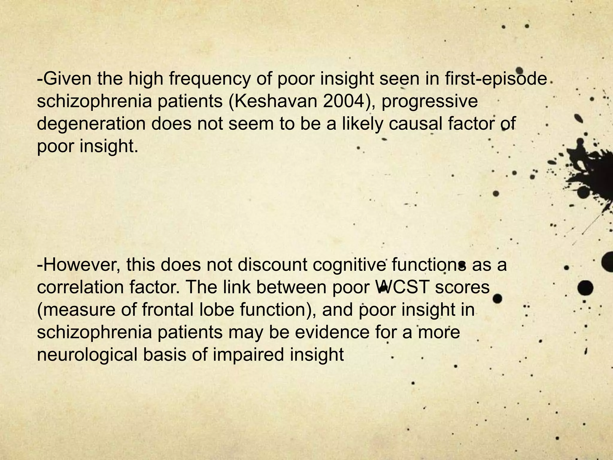 Insight - Psychiatry | PPTX