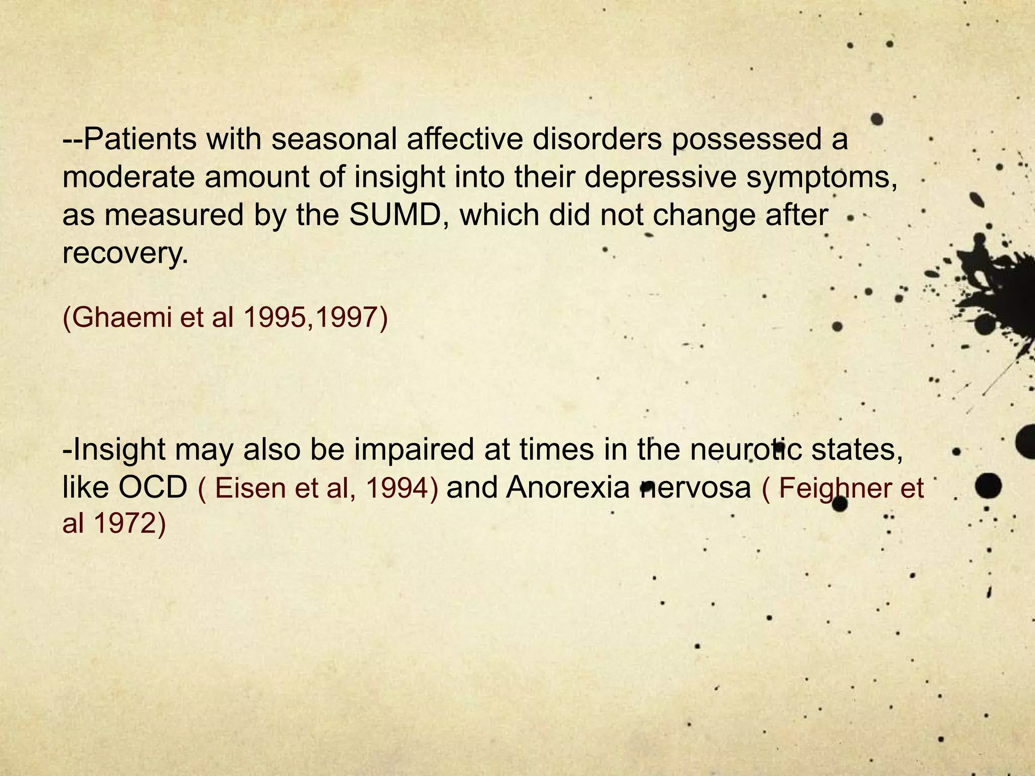 Insight - Psychiatry | PPTX