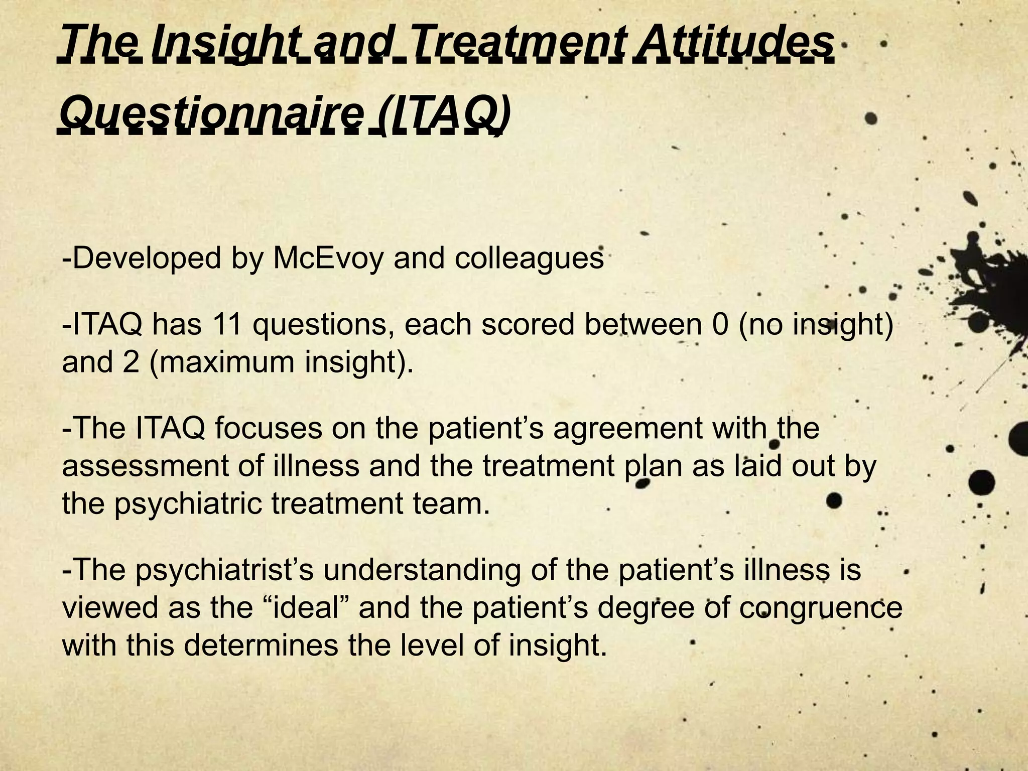 Insight - Psychiatry | PPTX