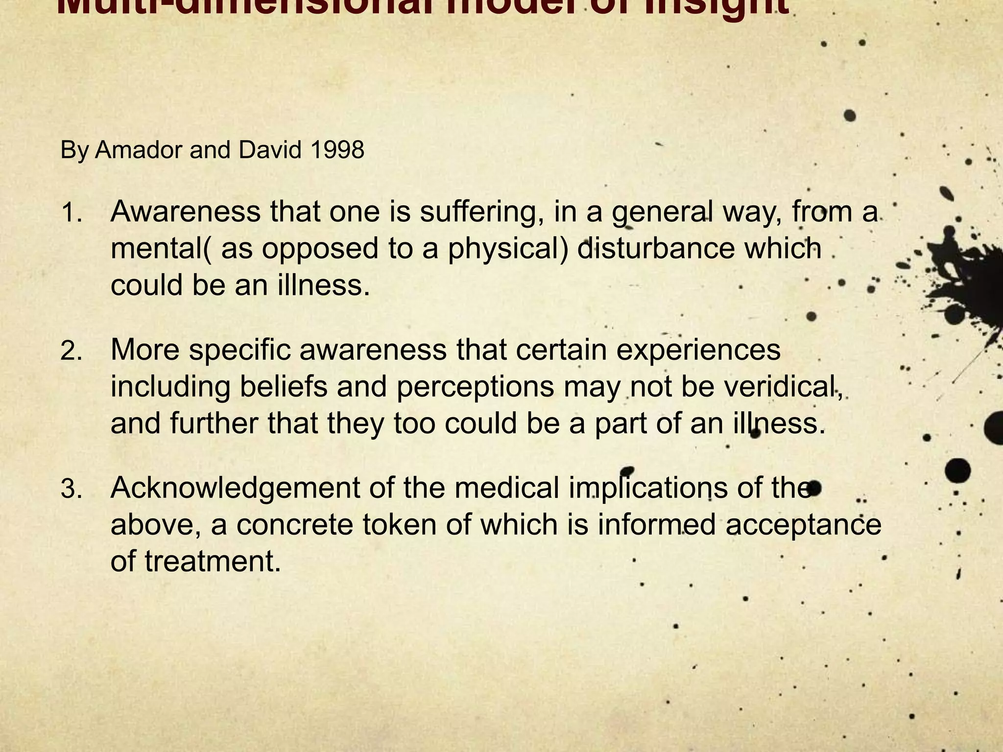 Insight - Psychiatry | PPTX