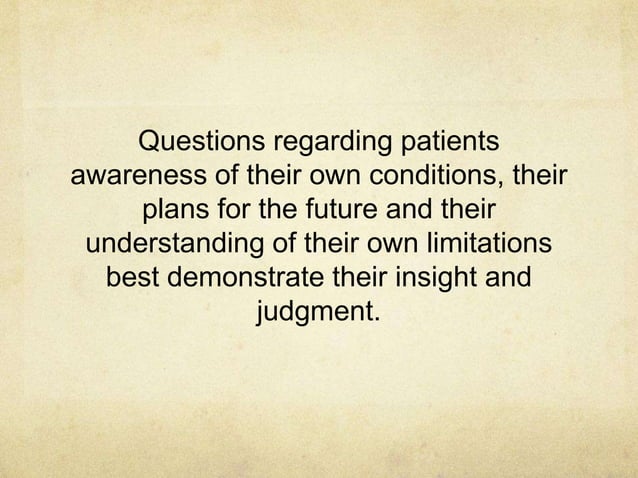 Insight - Psychiatry | PPTX
