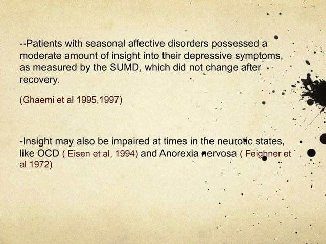 Insight - Psychiatry | PPTX