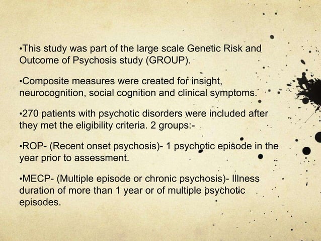 Insight - Psychiatry | PPTX