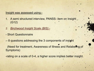 Insight - Psychiatry | PPTX
