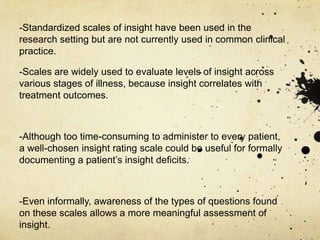 Insight - Psychiatry | PPTX