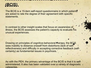 Insight - Psychiatry | PPTX