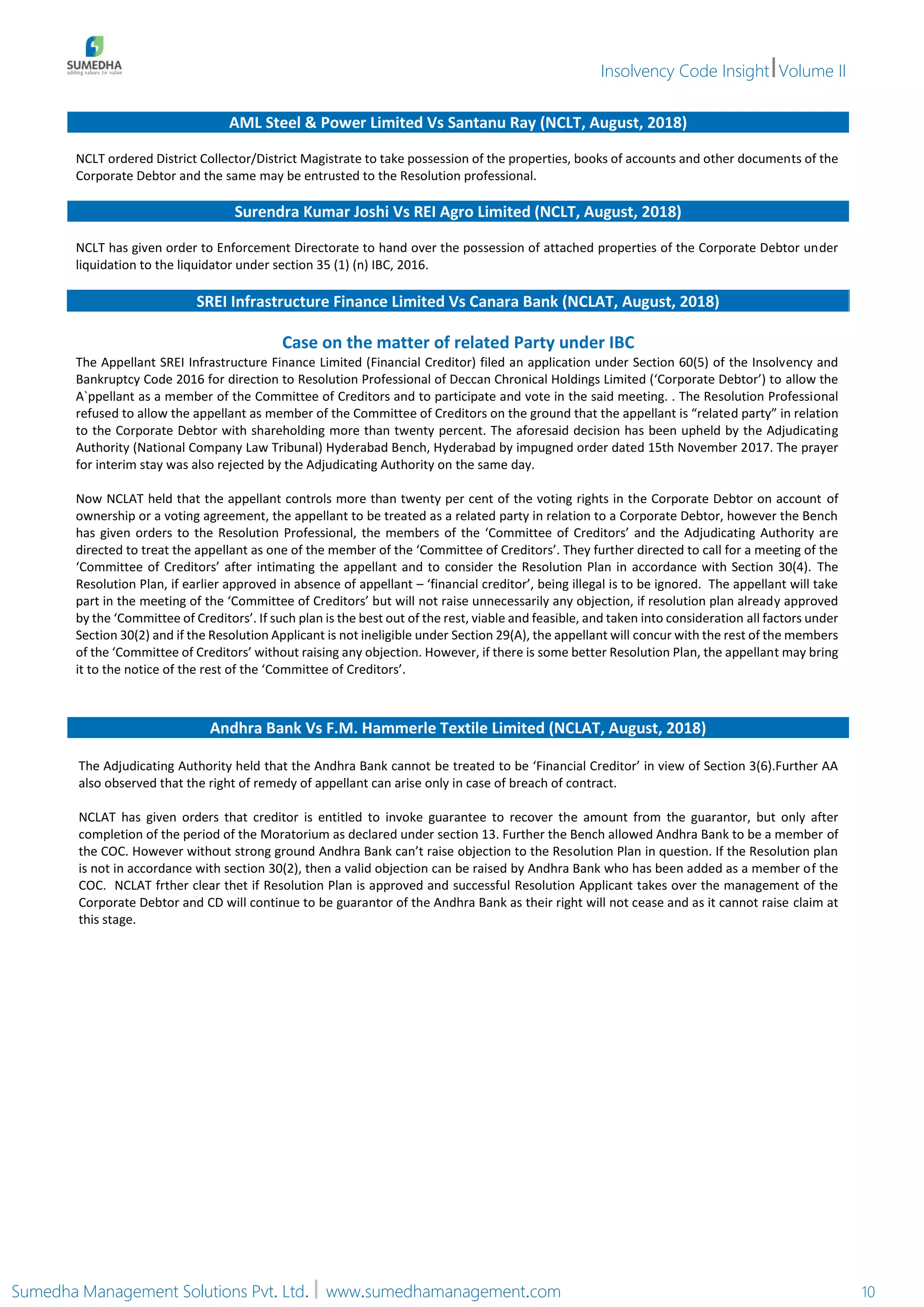 Insight: Insolvency Code | PDF