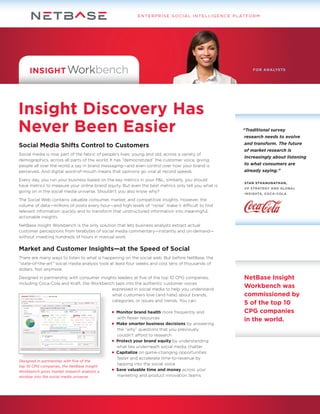 Insight workbench data | PDF
