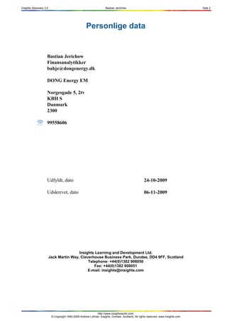 Insights Discovery Profile: Motivating Inspirer | PDF