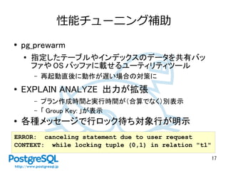 PostgreSQLの新バージョン -PostgreSQL9.4- のご紹介 | PPT
